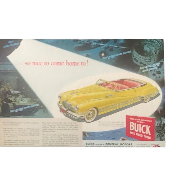 Buick | Accents | Vintage 945 Buicknice To Come Home To Ad ...